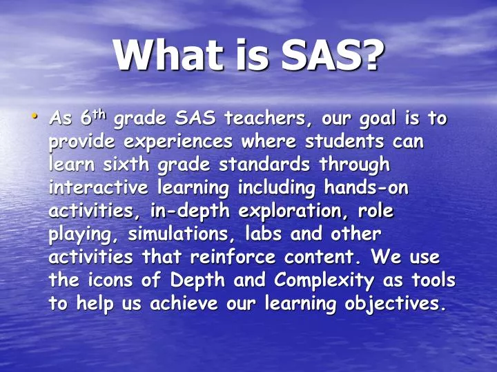 PPT - What is SAS? PowerPoint Presentation, free download - ID:6983428
