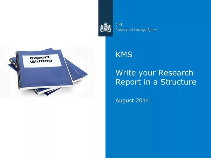 PPT - KMS Write your Research Report in a Structure PowerPoint ...