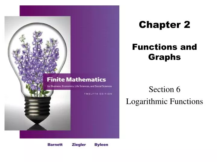 PPT - Chapter 2 Functions and Graphs PowerPoint Presentation, free ...