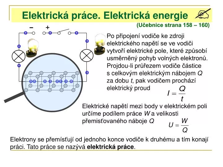 PPT - Elektrická práce. Elektrická energie PowerPoint Presentation ...