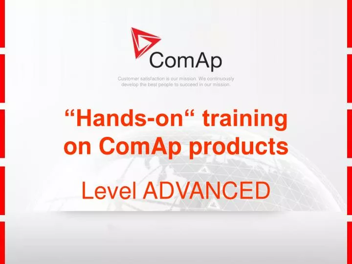 PPT - “Hands-on“ training on ComAp products Level ADVANCED PowerPoint Presentation - ID:6987515