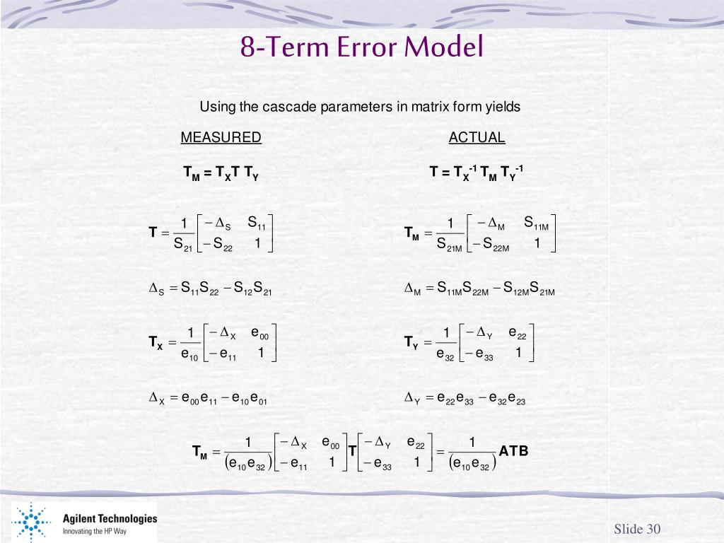 Ppt Network Analyzer Error Models And Calibration Methods By Doug