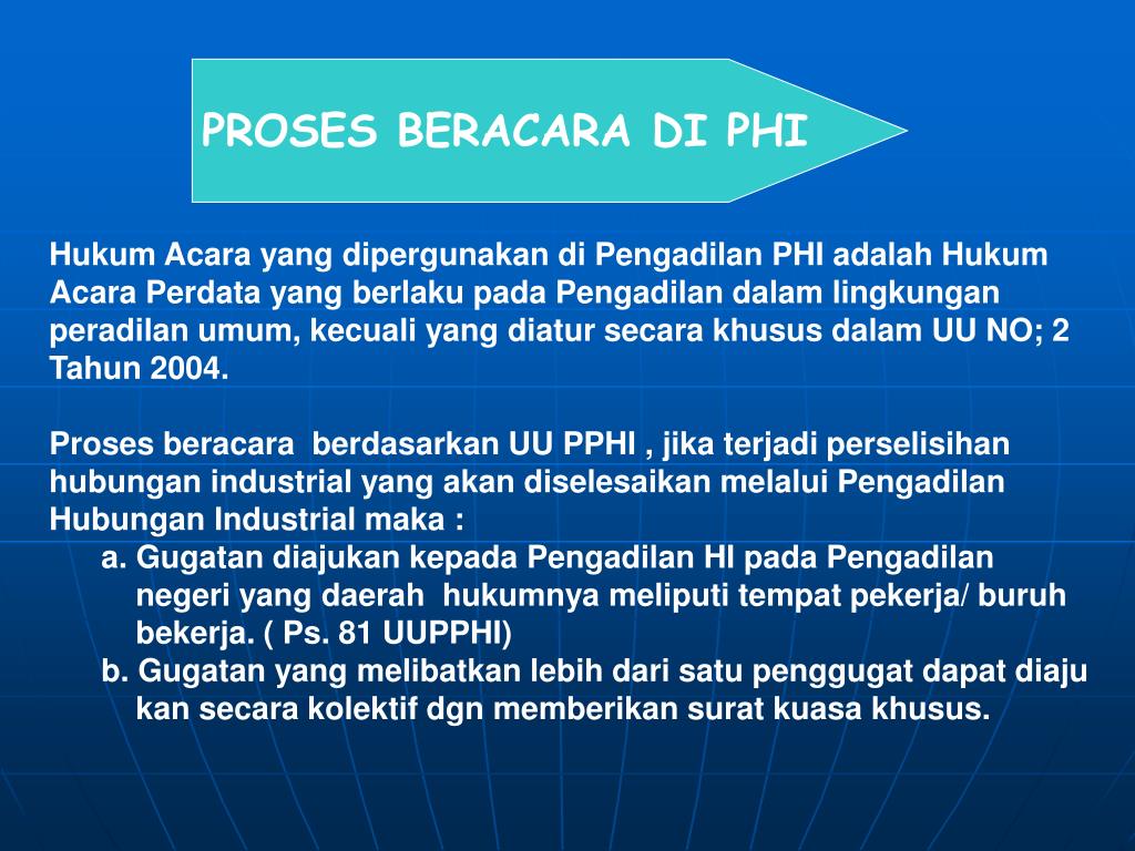 PPT - PROSES PENYELESAIAN PERSELISIHAN HUBUNGAN INDUSTRIAL PowerPoint ...