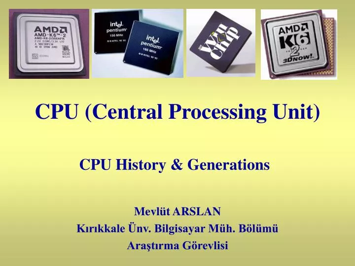 PPT - CPU (Central Processing Unit) PowerPoint Presentation, free ...