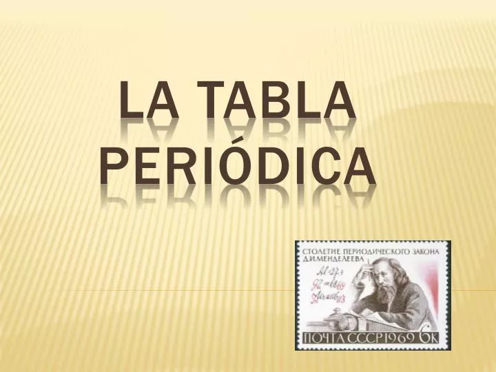 PPT - LA TABLA PERIÓDICA PowerPoint Presentation, free download - ID ...