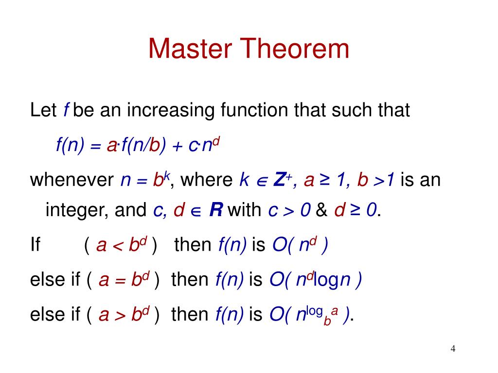 Ppt Divide And Conquer Algorithms And Recurrence Relations Selected Exercises Powerpoint
