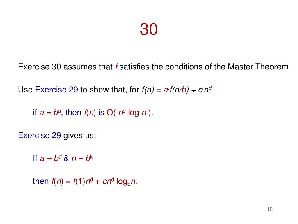 Ppt Divide And Conquer Algorithms And Recurrence Relations Selected Exercises Powerpoint