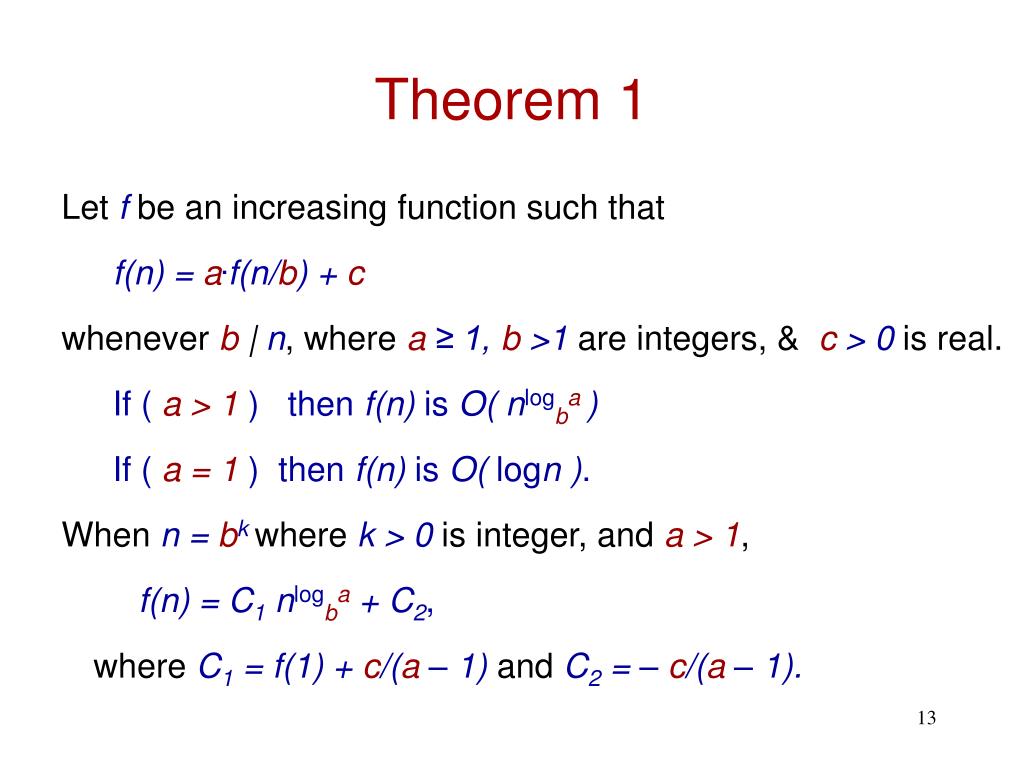 Ppt Divide And Conquer Algorithms And Recurrence Relations Selected Exercises Powerpoint