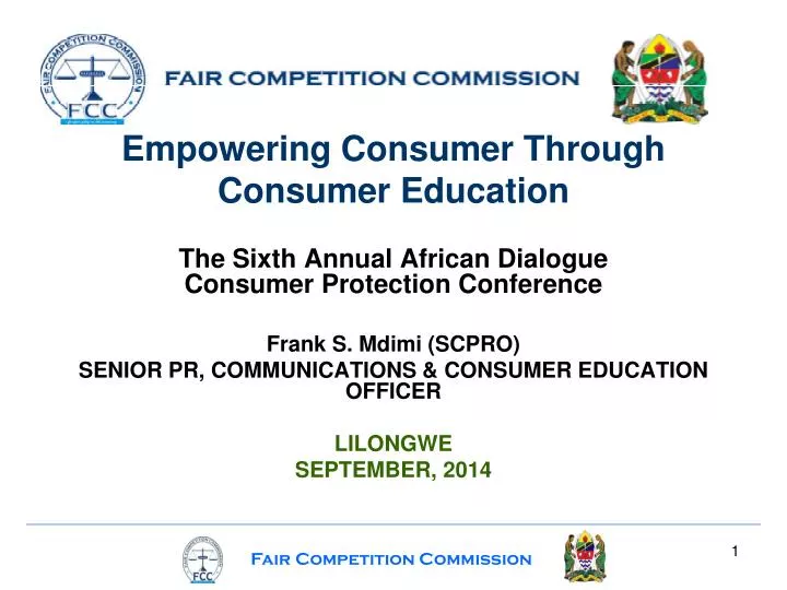 PPT - Empowering Consumer Through Consumer Education PowerPoint ...