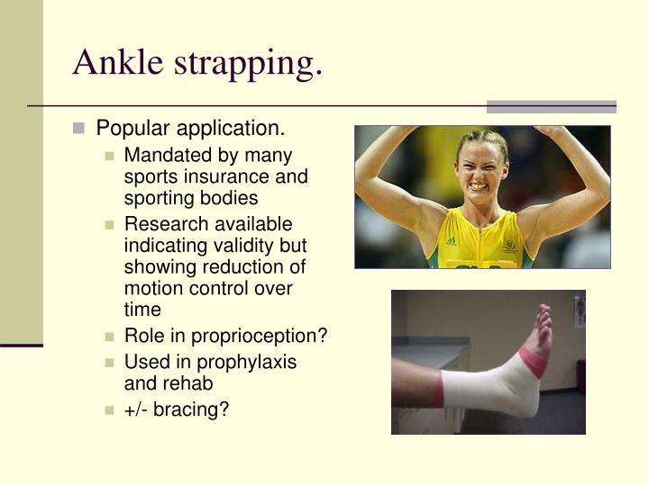 PPT - Strapping for sports injuries PowerPoint Presentation - ID:6991005