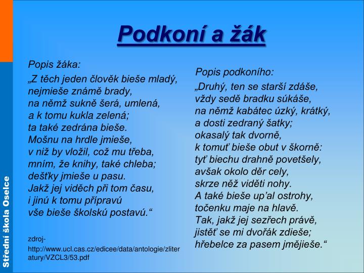 PPT - Škola: SŠ Oselce, Oselce 1, 335 01 Nepomuk, stredniskolaoselce.cz ...