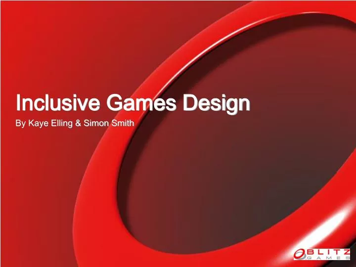 PPT - Inclusive Games Design PowerPoint Presentation, free download ...