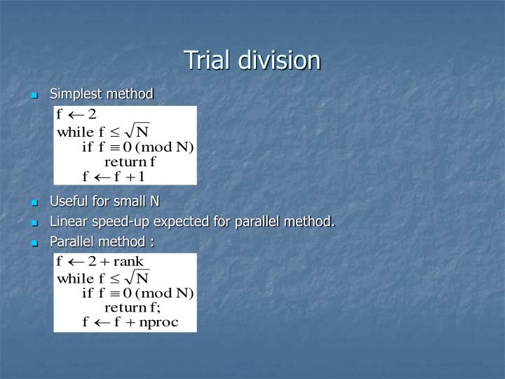 Ppt Parallel Fermats Integer Factorization Method Powerpoint