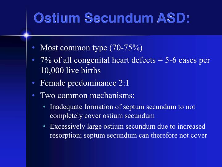 PPT - Atrial Septal Defects PowerPoint Presentation - ID:6991552