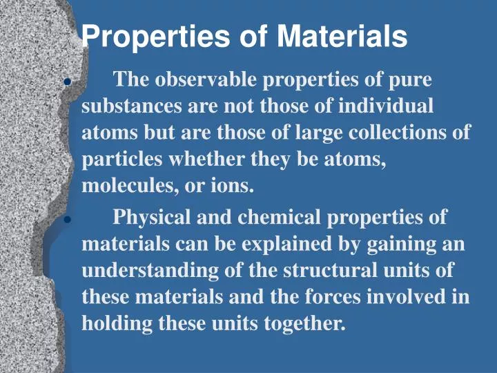 PPT - Properties of Materials PowerPoint Presentation, free download ...