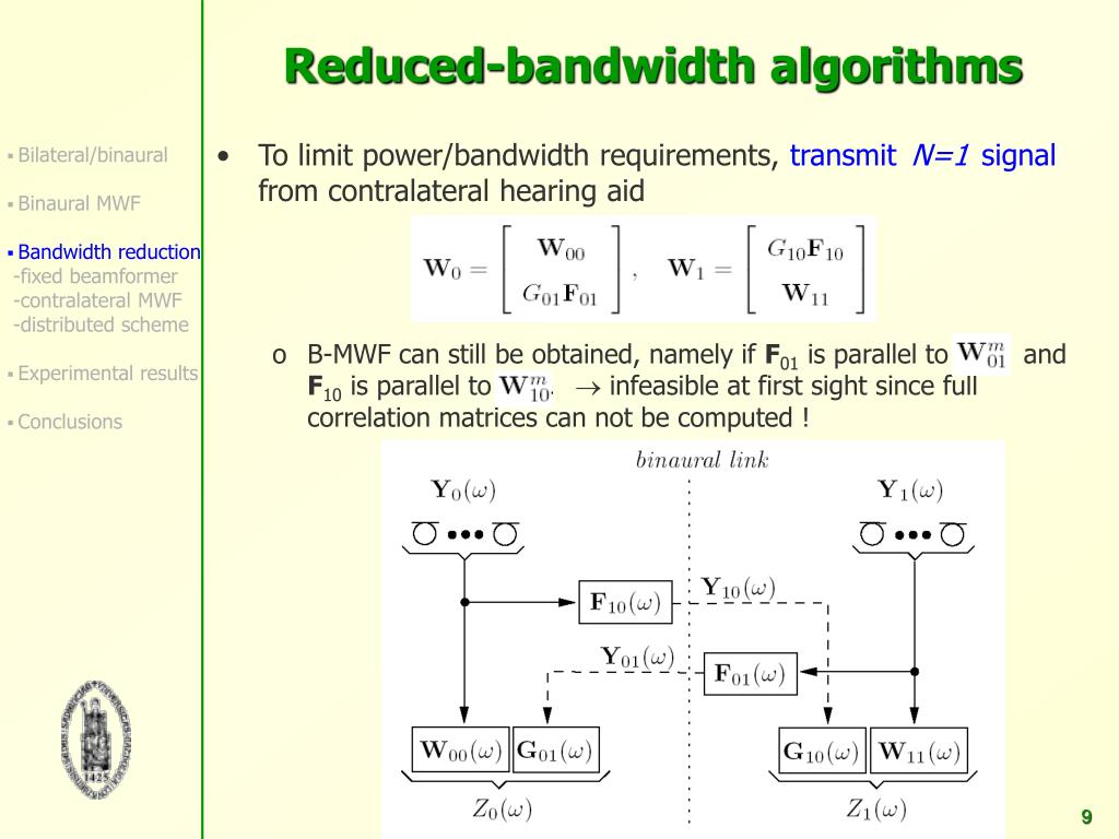 Ppt Reduced Bandwidth And Distributed Mwf Based Noise Reduction Algorithms Powerpoint 3803