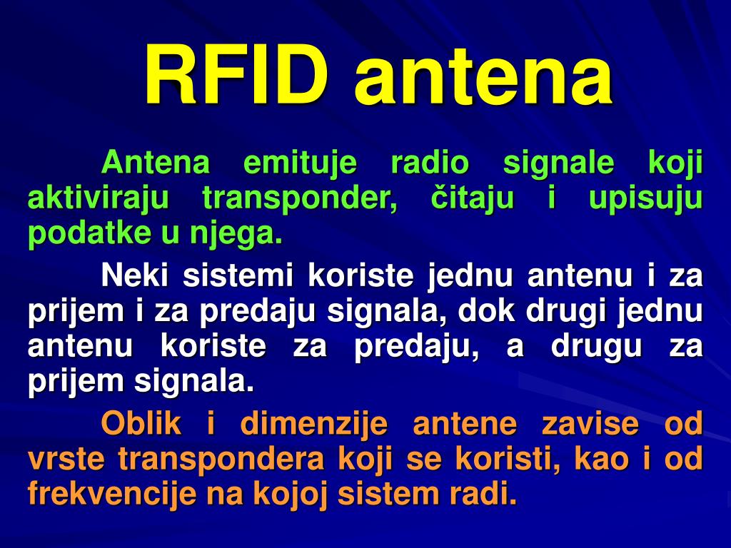PPT - RFID (Radio Frequency IDentification) – tehnologija PowerPoint ...