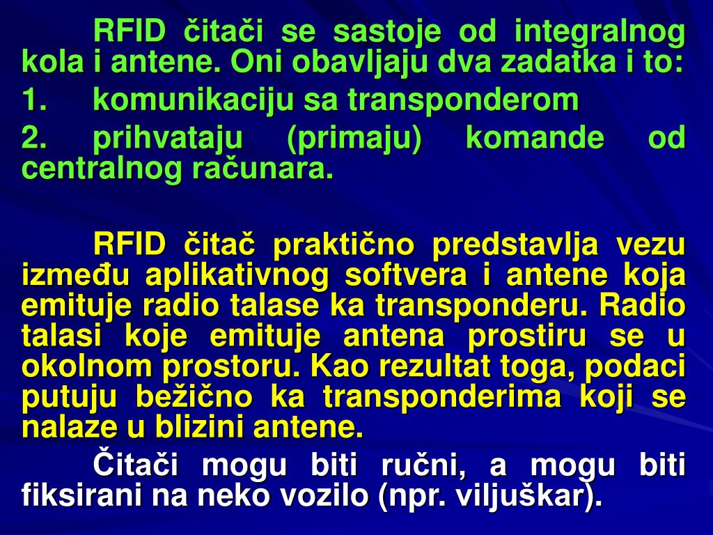 PPT - RFID (Radio Frequency IDentification) – tehnologija PowerPoint ...