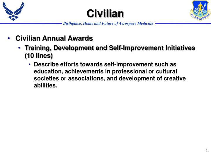 PPT - Completing an AF Form 1206, Nomination for Award PowerPoint ...