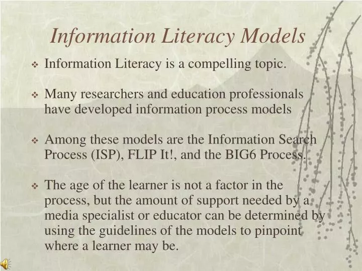 PPT - Information Literacy Models PowerPoint Presentation, free ...