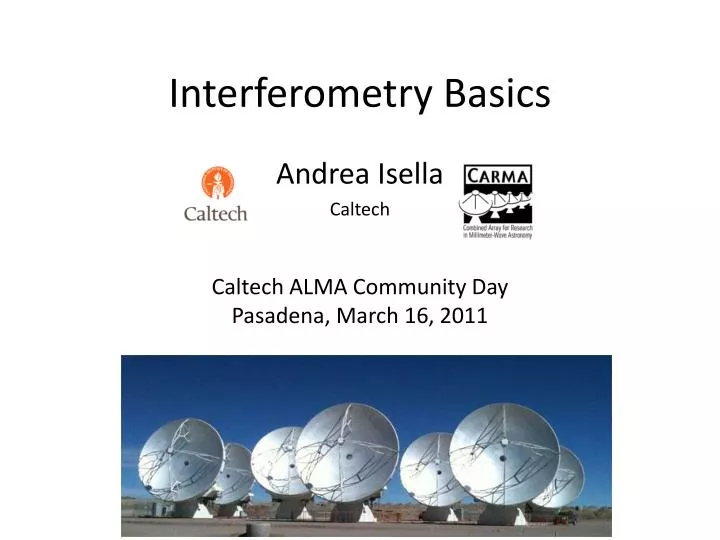 PPT - Interferometry Basics PowerPoint Presentation, free download - ID ...