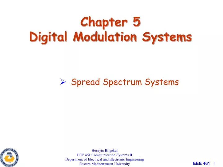 PPT - Chapter 5 Digital Modulation Systems PowerPoint Presentation ...