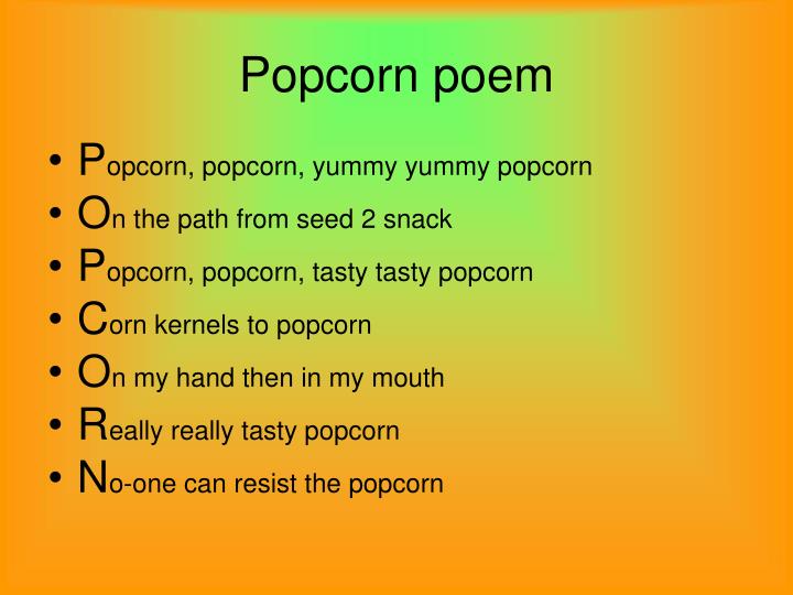 PPT - Popcorn PowerPoint Presentation - ID:6996594
