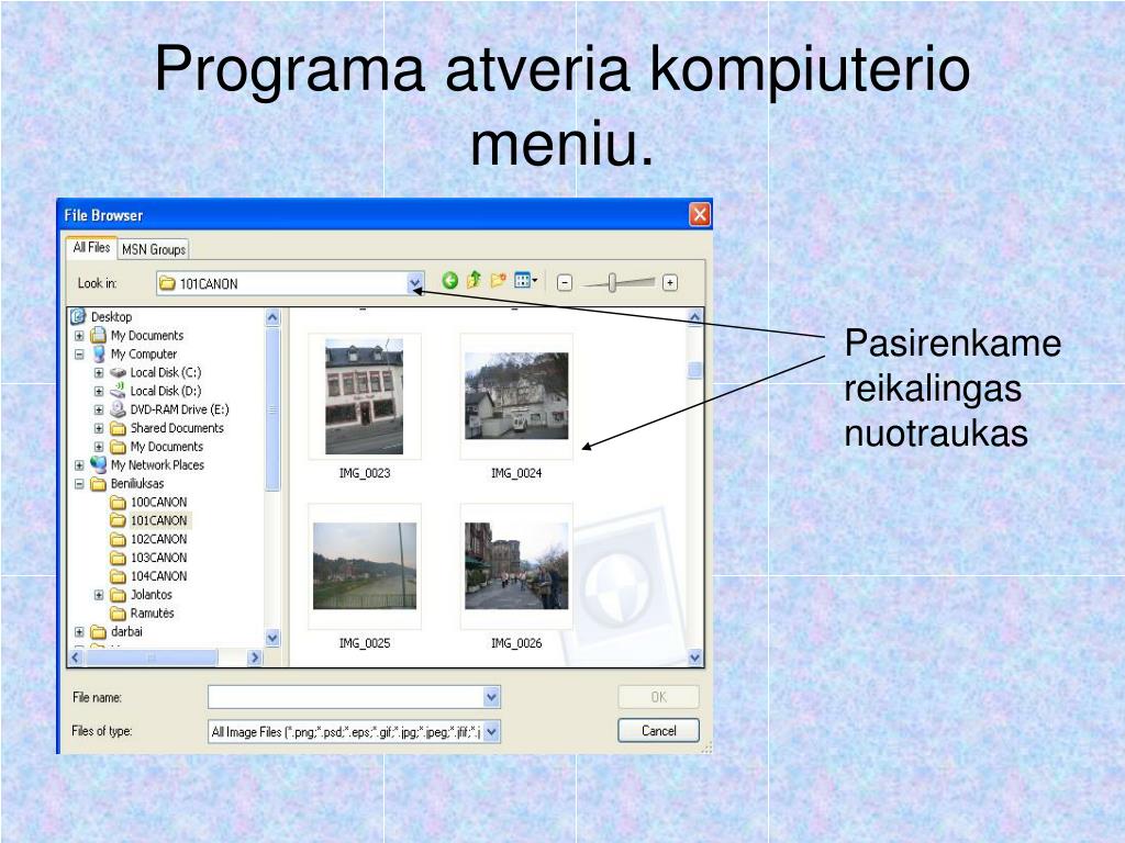PPT - Montažų kūrimas naudojant MS Photo Story 3 for Windows PowerPoint ...