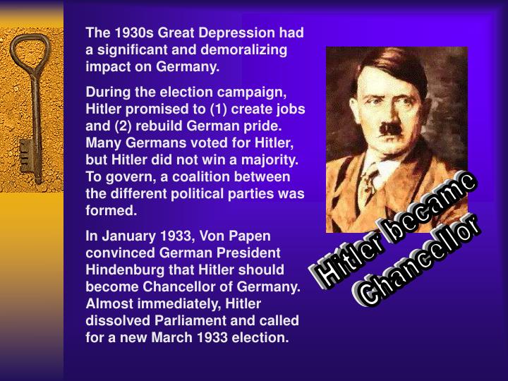 PPT - How did Hitler turn the German Chancellorship into a dictatorship ...
