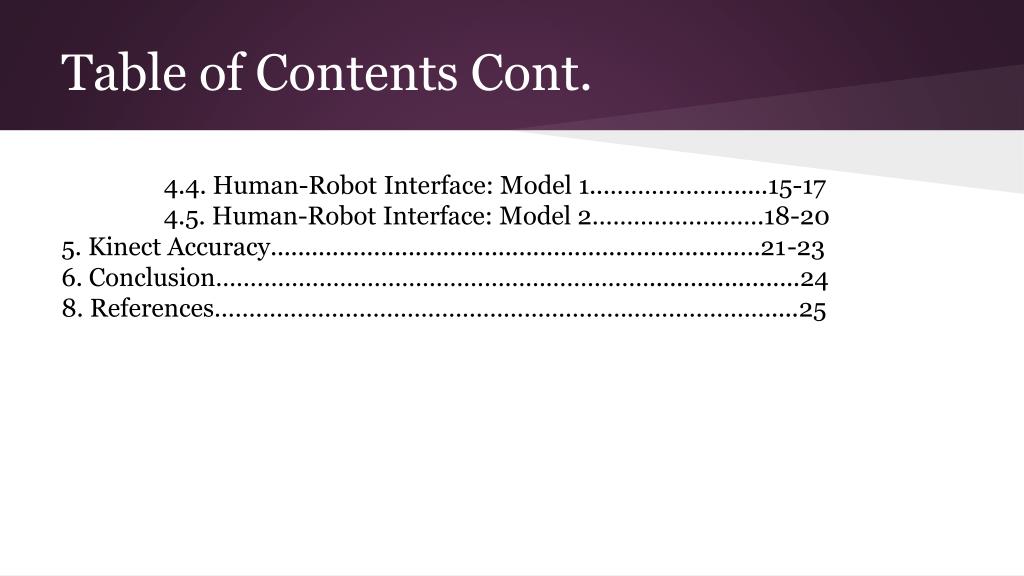 Ppt Gesture Based Interface To Robots Using Kinect And Matlab Powerpoint Presentation Id7002135