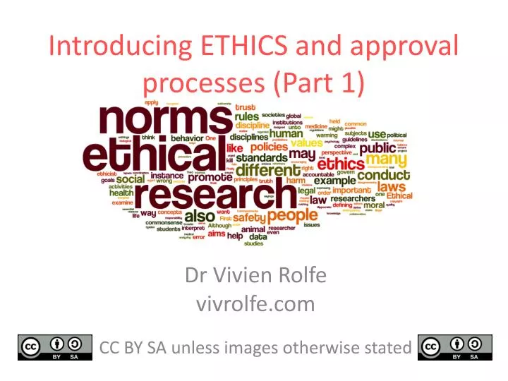 PPT - Introducing ETHICS and approval processes (Part 1) PowerPoint ...