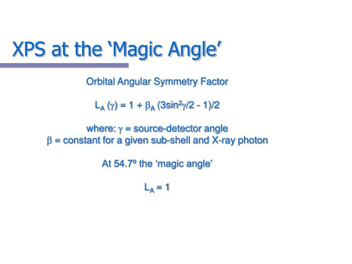 PPT - X-ray Photoelectron Spectroscopy (XPS) PowerPoint Presentation ...