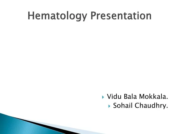 PPT - Hematology Presentation PowerPoint Presentation, free download ...