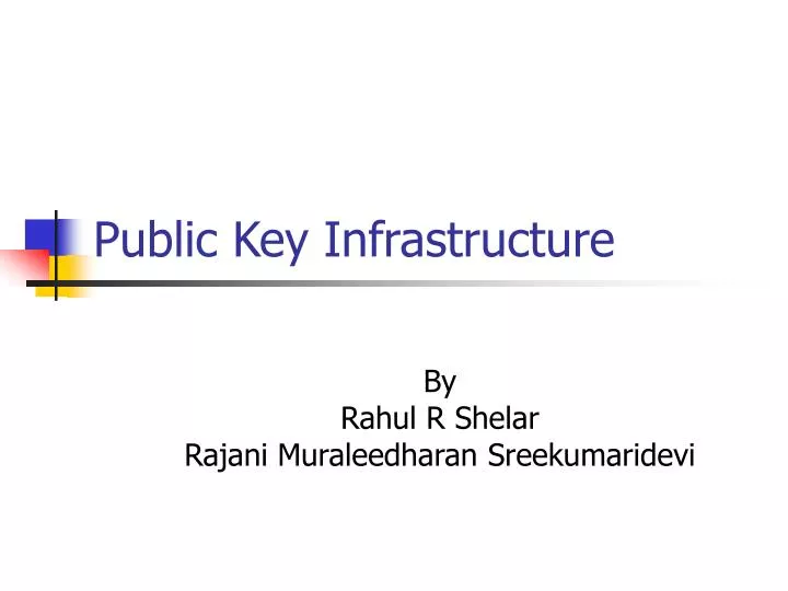 PPT - Public Key Infrastructure PowerPoint Presentation, free download ...