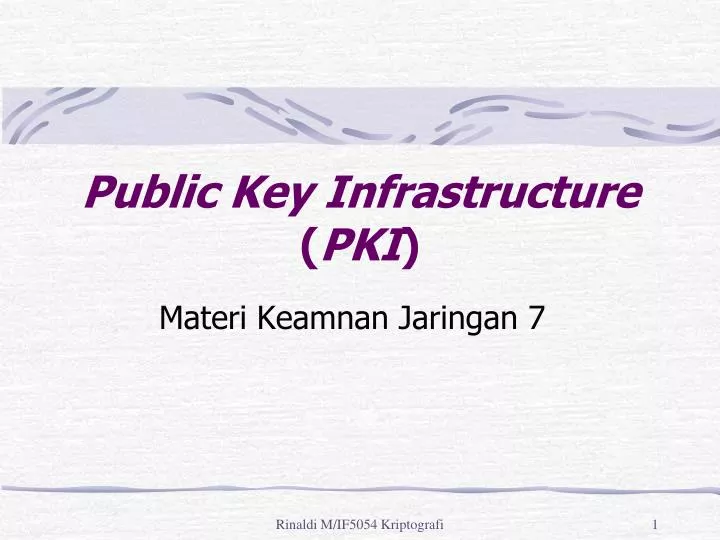 PPT - Public Key Infrastructure ( PKI ) PowerPoint Presentation, free ...