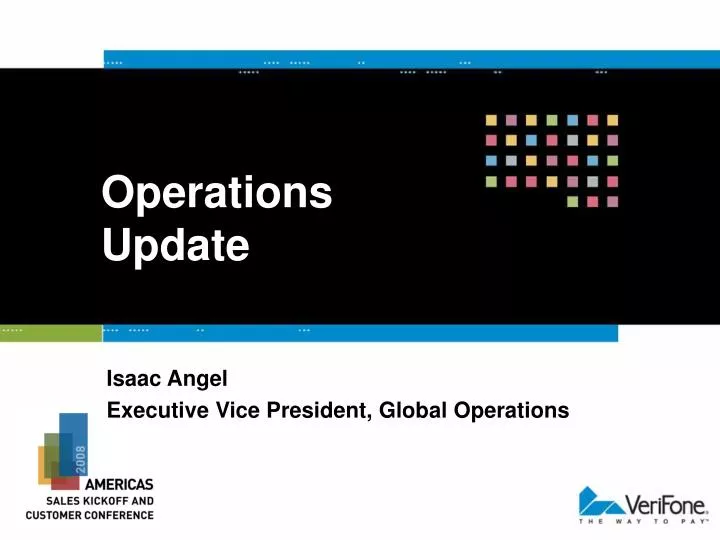 PPT - Operations Update PowerPoint Presentation, free download - ID:7007344