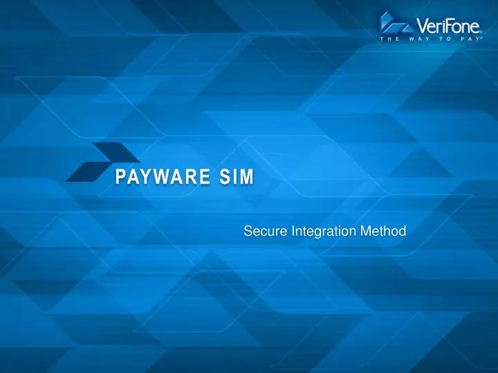 PPT - PAYware SIM PowerPoint Presentation, free download - ID:7008331