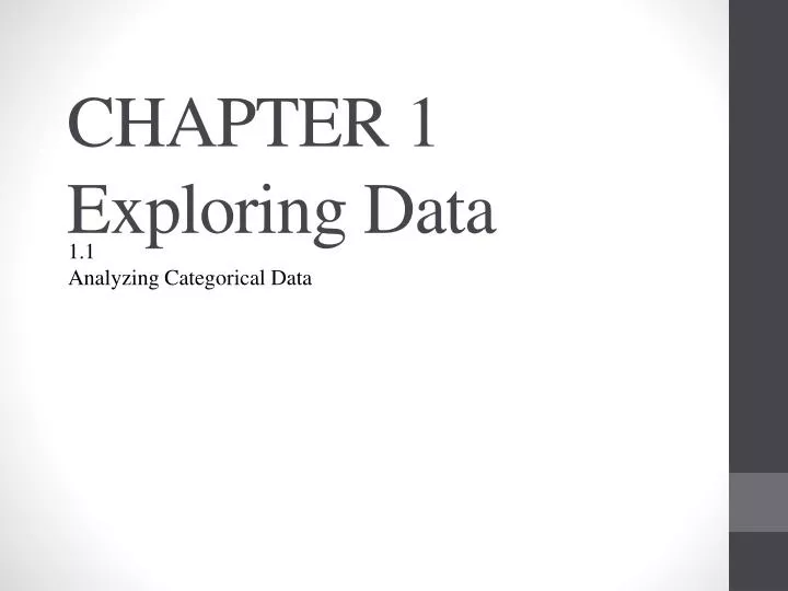 PPT - CHAPTER 1 Exploring Data PowerPoint Presentation, free download - ID:7008960