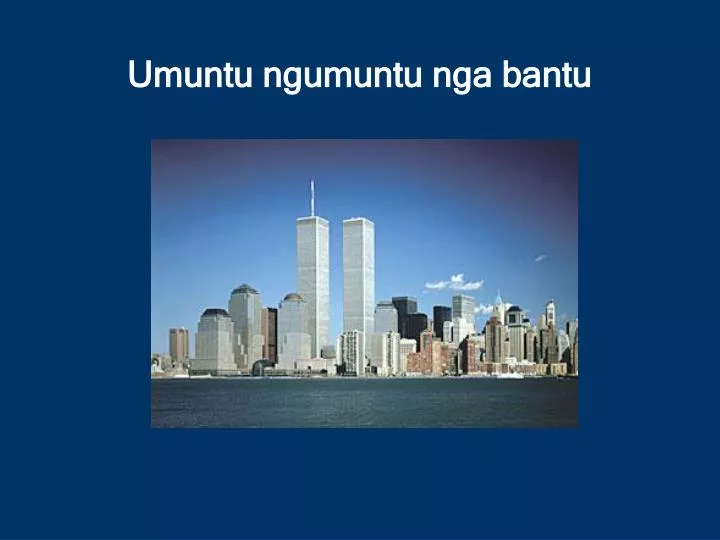 PPT - Umuntu ngumuntu nga bantu PowerPoint Presentation, free download ...