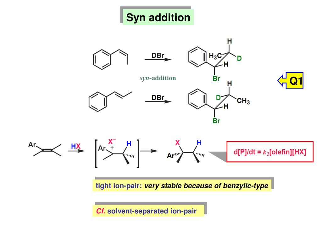 PPT - Advanced Organic Chemistry focusing on addition reactions ...