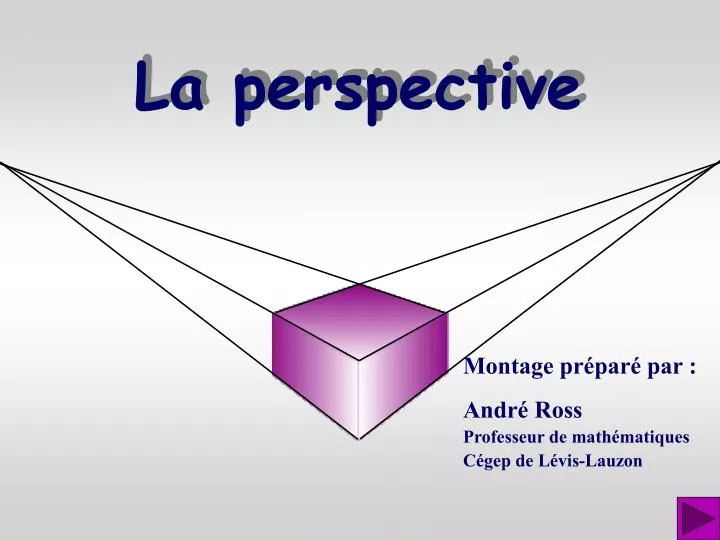 PPT - La perspective PowerPoint Presentation, free download - ID:7014243
