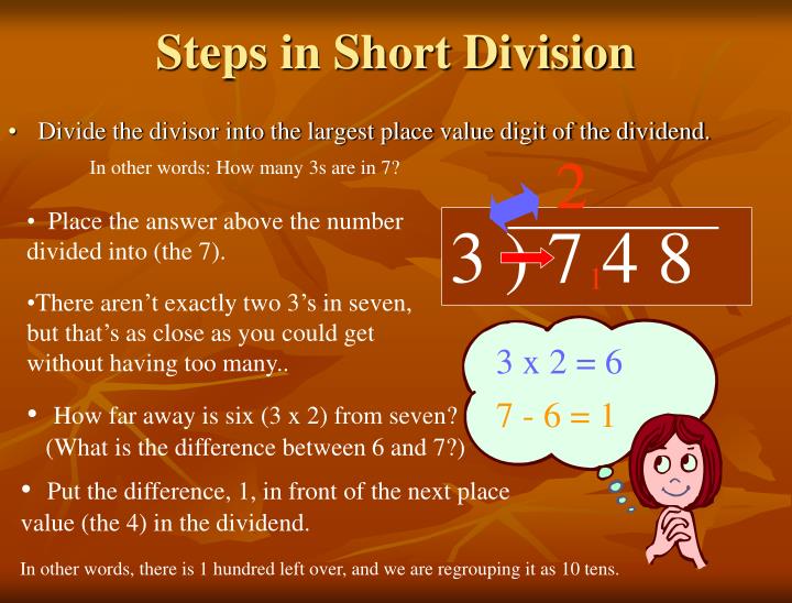 PPT - Short Division PowerPoint Presentation - ID:7015012