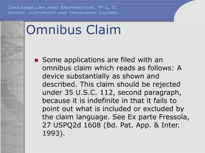 PPT - Claim Drafting PowerPoint Presentation - ID:7016123