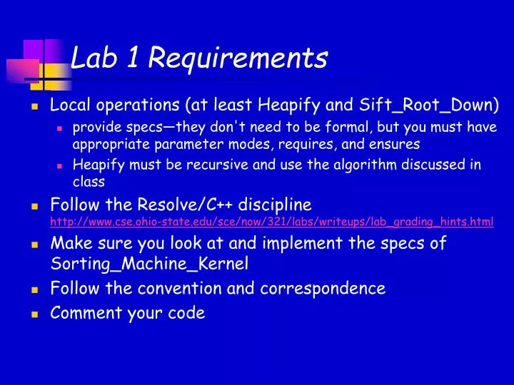 PPT - Lab 1 Requirements PowerPoint Presentation, free download - ID ...