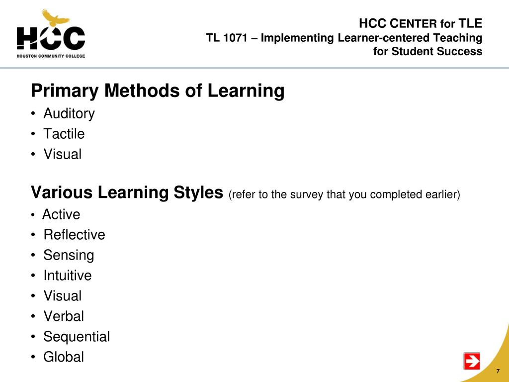 PPT - TL 1071 – Implementing Learner-centered Teaching for Student ... PPT - TL 1071 – Implementing Learner-centered Teaching for Student ...