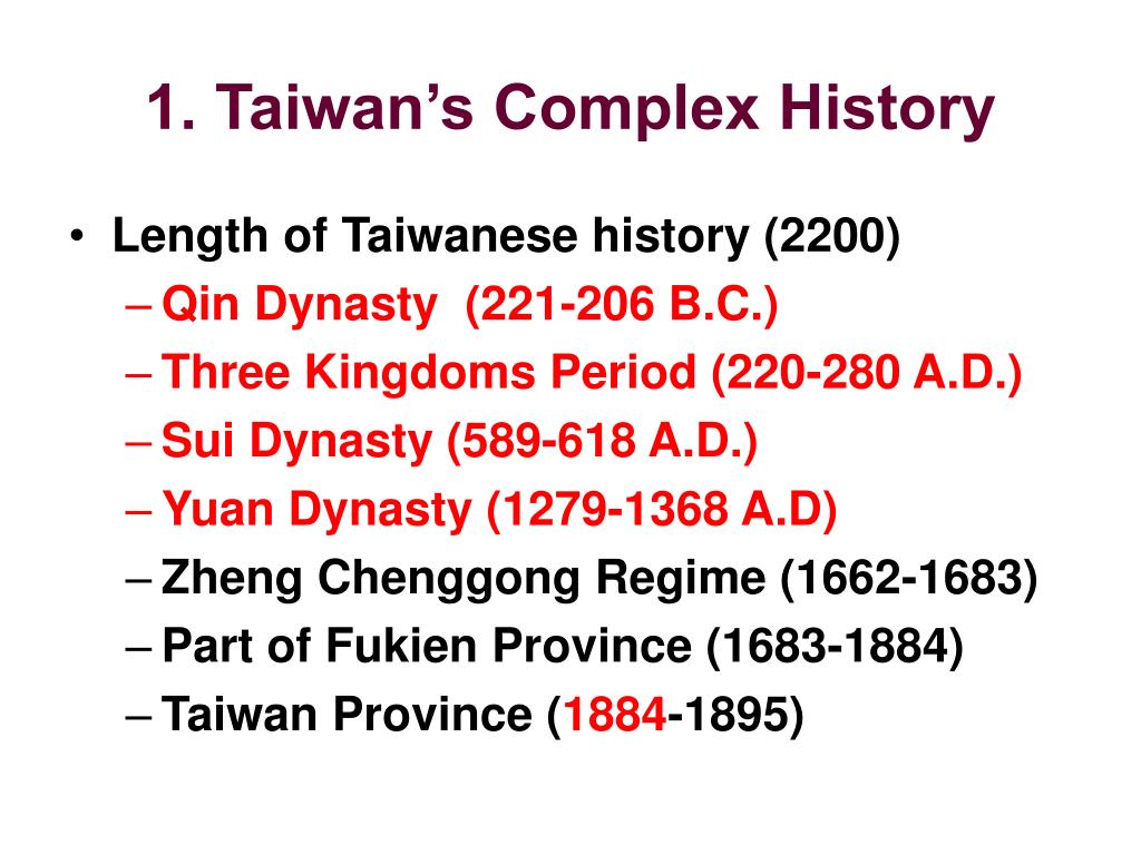 PPT - The Historical Roots of the Taiwan Issue PowerPoint Presentation ...