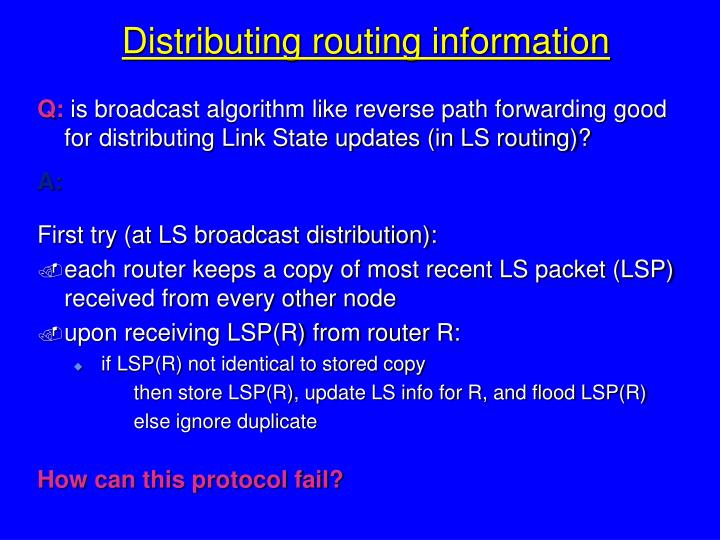 PPT - Broadcast Routing PowerPoint Presentation - ID:7019407