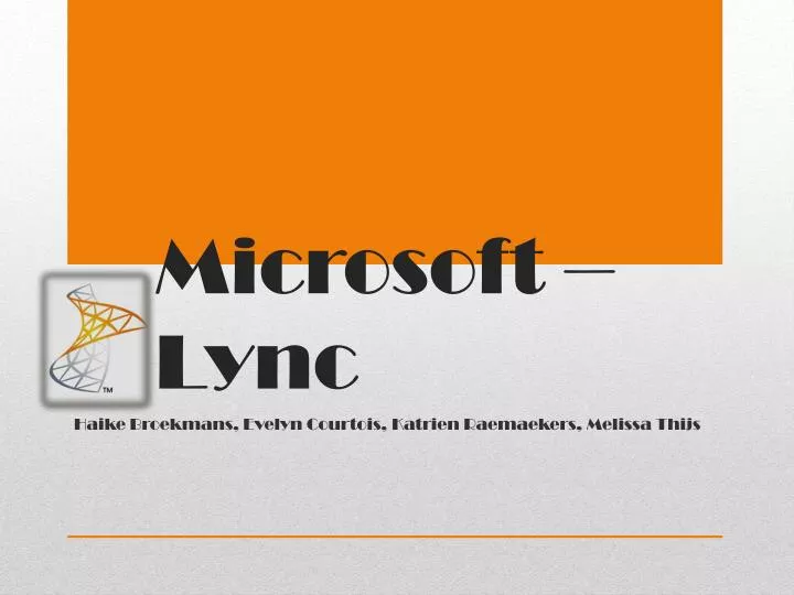 PPT - Microsoft – Lync PowerPoint Presentation, free download - ID:7021258
