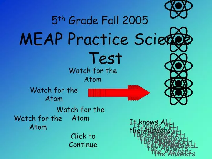 PPT - MEAP Practice Science Test PowerPoint Presentation, free download ...