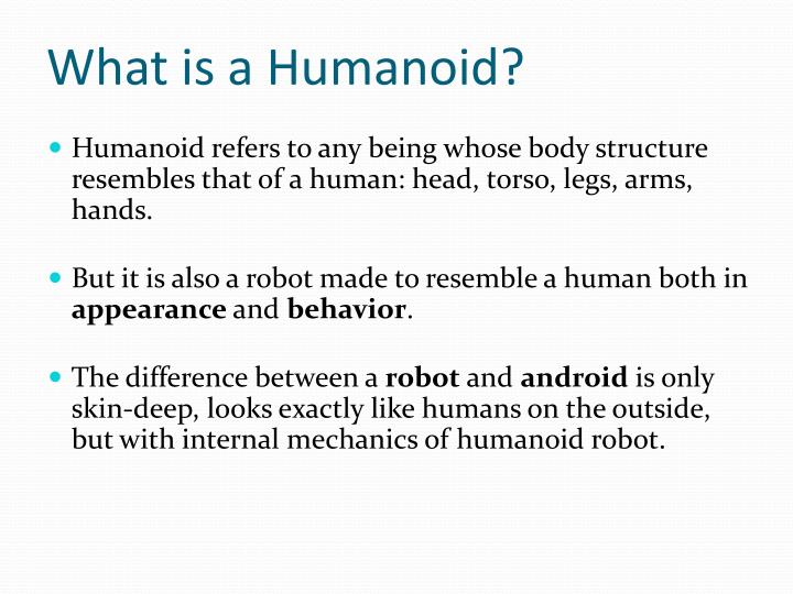 PPT - The Humanoid Robot PowerPoint Presentation - ID:7022625